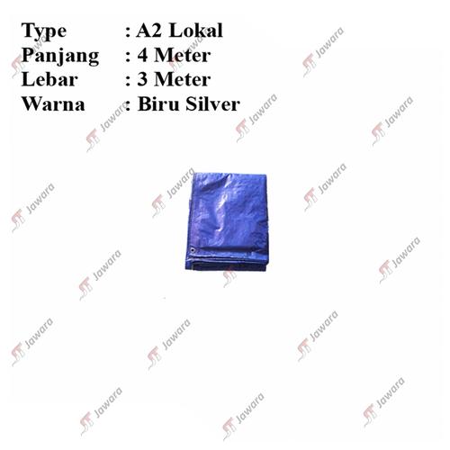 Jual Terpal murah 3x4 meter Type A2 lokal - BIRU SILVER - Kab. Bandung ...