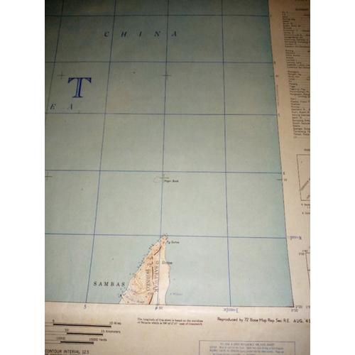 Jual Peta Tandjoeng Dato - US Army (ORIGINAL SUPER LANGKA EDISI 1944 ...