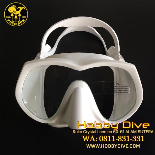 Jual Poseidon White Line Mask PSN-0720-110 Scuba Diving Mask - Kota ...