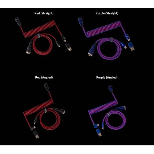 Jual Keychron Premium Coiled Aviator Cable - Red, Angled - Jakarta ...
