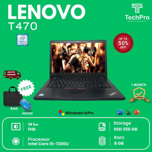 Jual LENOVO Thinkpad T470 , inteL core i5-6300U - 8/128, Core i5 gen 7 ...