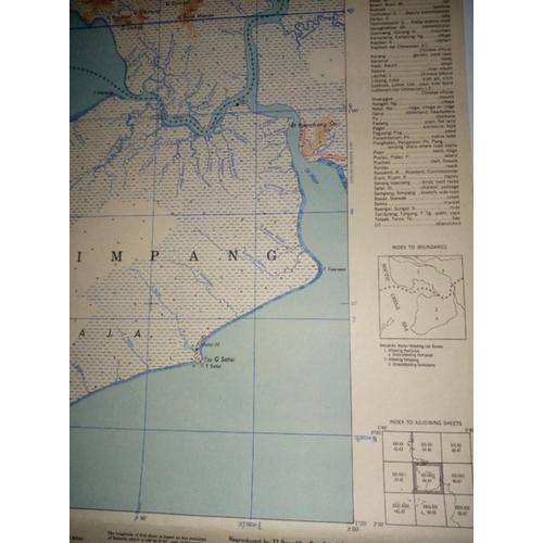Jual Peta Poelau Padang Tikar - US Army (ORIGINAL SUPER LANGKA EDISI ...