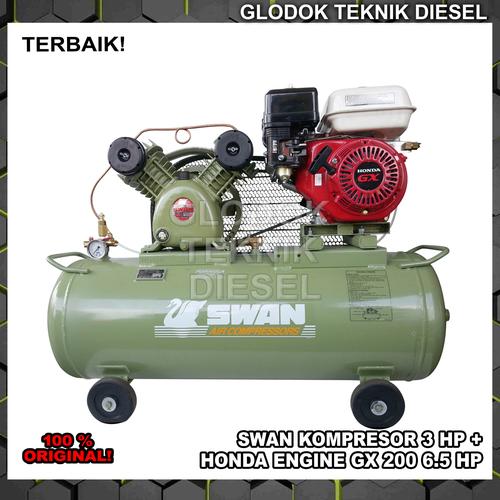Jual SWAN AIR COMPRESSOR 3 HP S SERIES SVP-203 KOMPRESOR ANGIN ORIGINAL ...