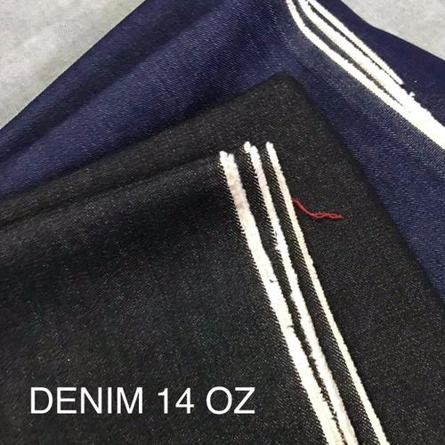Jual kain denim meteran bahan Denim / Jeans 14 Oz non strech - Hitam ...