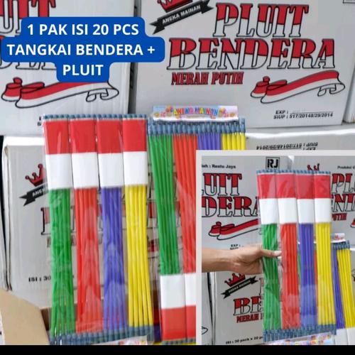 Jual Bendera merah putih stick / stick bendera merah putih isi 20pcs ...