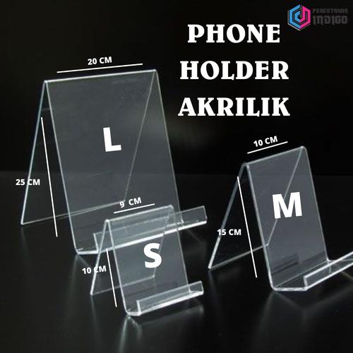 Jual AKRILIK DUDUKAN HANDPHONE / STAND HANDPHONE PREMIUM - S ( 10 X 9 ...
