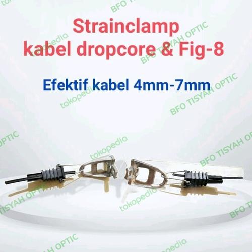Jual Fiber optic Dead end dropcore figure 8 klem kbel fig-8 strainclamp ...