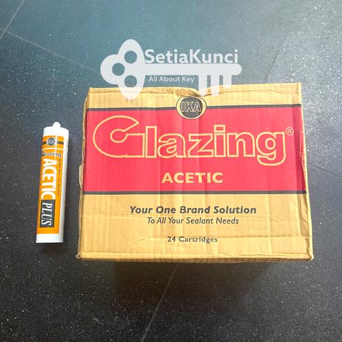 Jual Silicone Sealant Lem Kaca Sealent Silen IKA Glazing Acetic Plus ...