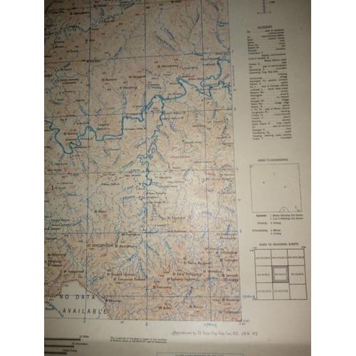 Jual Peta Boekit Semoengga - US Army (ORIGINAL SUPER LANGKA EDISI 1944 ...