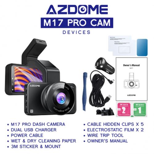 Jual Azdome M17 PRO WiFi Dashcam Dual Camera Car DVR Kamera Mobil ...
