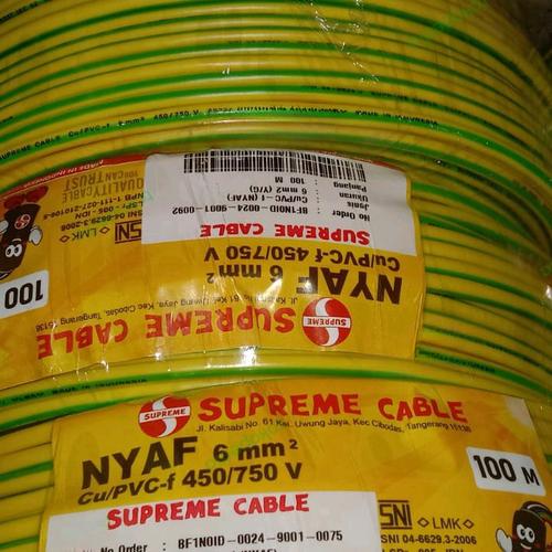 Jual Kabel NYAF 1x6mm 1 x 6mm Serabut SUPREME 100m (Meter) / Roll - Hitam - Jakarta Barat ...