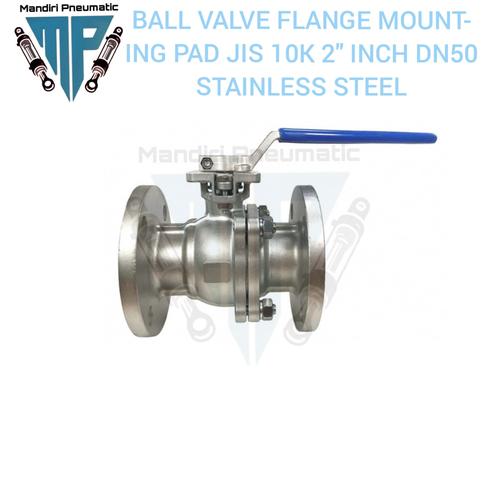 Jual Ball Valve Flange mounting pad jis 10k 2" DN50 Stainless Steel - Jakarta Barat - mandiri ...