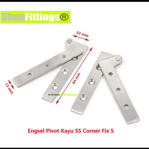 Jual Engsel Pivot Pintu Lemari Jendela Cabinet Corner Pivot Hinge ...