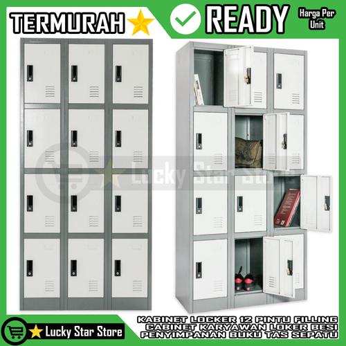 Jual [Instan] Loker Besi Locker Kabinet 12 Pintu Filing Cabinet Kantor ...