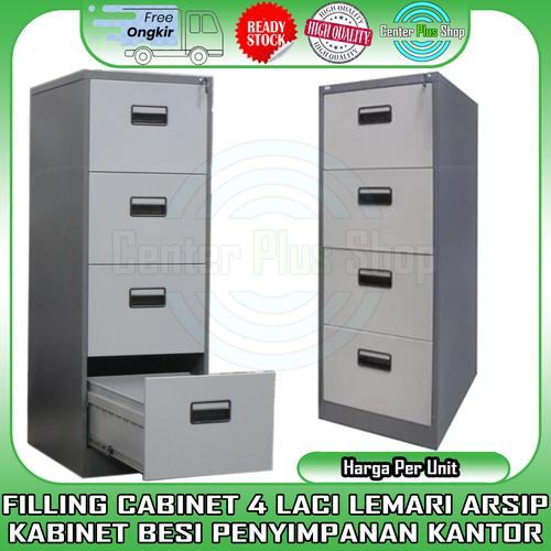 Jual [Instan] Filing Kabinet Besi 4 Susun Laci Cabinet Dokumen Arsip ...
