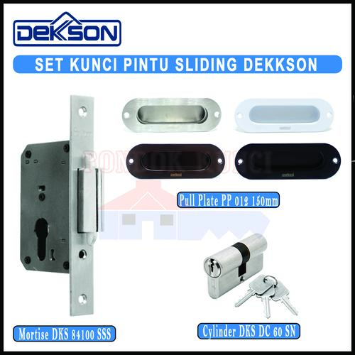 Jual Paket Handle Pintu Sliding Geser Dekkson Lockcase Handle Cylinder ...