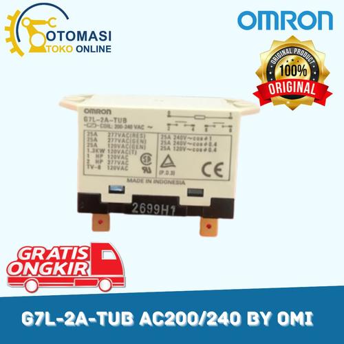 Promo OMRON Relay Kuasa G7L-2A-TUB AC200/240 oleh OMI dengan Rentang ...