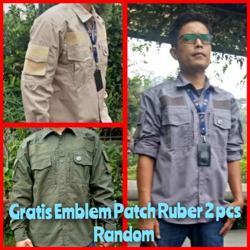 Jual Kemeja Kantoran Pria Keren Tactical Lapangan Etac Plus Emblem ... Jual Kemeja Kantoran Pria Keren Tactical Lapangan Etac Plus Emblem ...