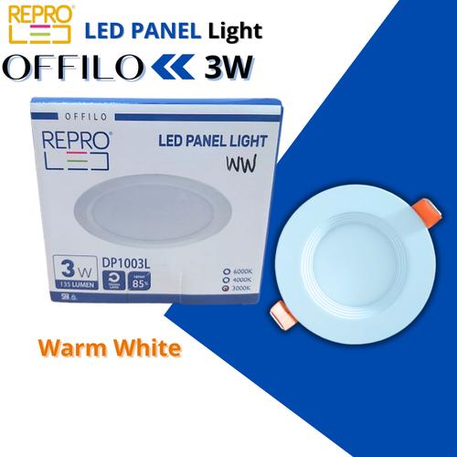 Jual Lampu Led Panel Downlight (IB) REPRO 3 Watt 135L 3000K (Putih ...