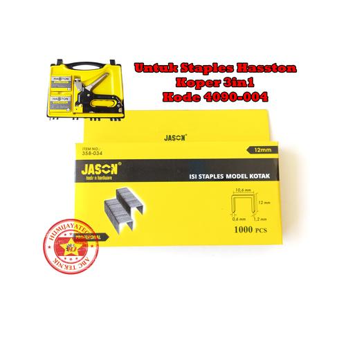 Jual Isi Staples Tembak 12mm Jason / Isi Gun Tacker Ukuran 12mm - Kota ...