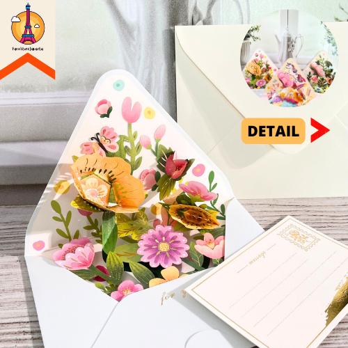 Jual Kartu Ucapan Pop Up Bunga Unicorn Wish Card Amplop Surat Kabar ...