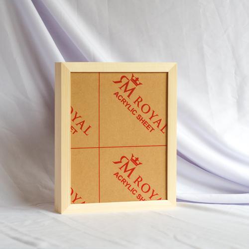 Jual Pigura / frame / bingkai 3d kayu ukuran A4 21x30 + kaca akrilik ...