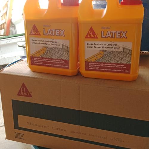 Jual Sika LATEX bahan perekat dan campuran untuk mortar dan beton 1kg ...
