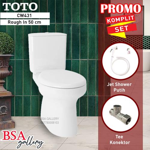 Jual Kloset Duduk TOTO CW431J Putih Single Flush Komplit Set - BODY ...