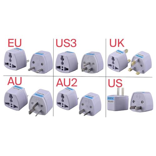 Jual Colokan 3 Pin Kaki Power Plug Adapter Converter EU US AU UK to UK ...