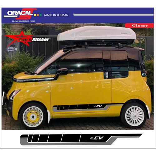 Jual sticker wuling air ev sticker mobil wuling - hitam abu - Kab ...