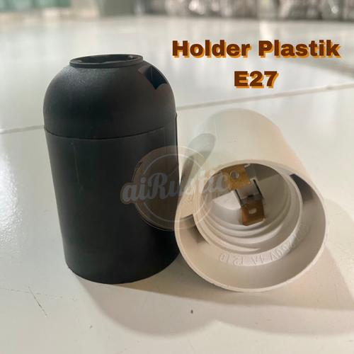 Jual Holder Kap Lampu Plastik E27 Kabel / Tali Tambang DIY - Holder E27 ...