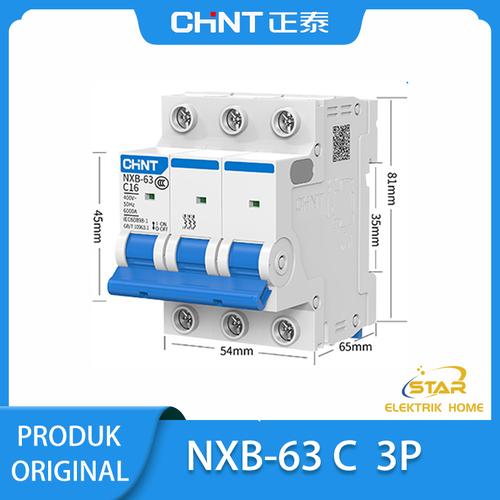 Jual MCB CHINT NXB 63 3P 6KA C 6A 10A 16A 20A 25A 32A 40A 50A 63A - 32A - Jakarta Barat - STAR ...