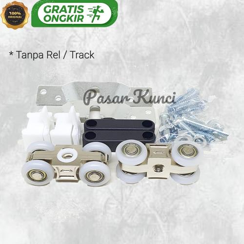Jual Rel Pintu Sliding Gantung Roda Geser Aluminium Besi Kayu - RODA ...