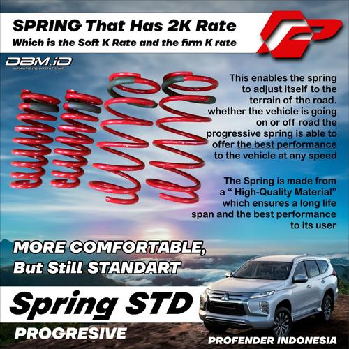 Promo Per Coil Spring Profender PAJERO SPORT Standard Comfort FRONT REAR Cicil 0% 3x - Kota ...