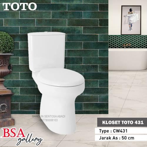 Jual Kloset Duduk TOTO CW431J Putih Single Flush Komplit Set - BODY ...