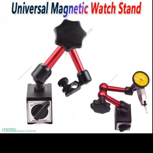 Jual Universal Magnetic Stand Base Stang Flexible Dial Indicator ...