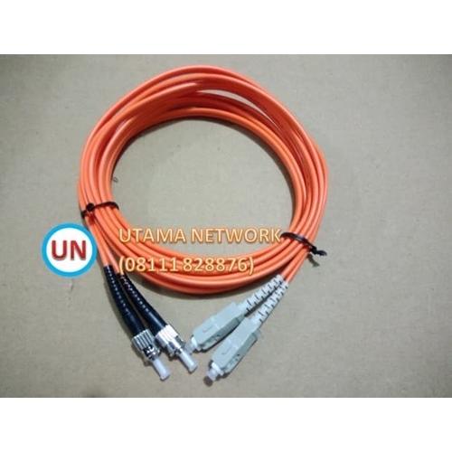 Jual Patch cord Fiber optic ST-SC duplex OM2 Multimode 50/125um 2 meter ...