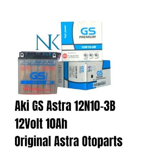 Jual Aki Accu Motor Suzuki Thunder 250 GS Astra 12N10 3B Basah 12v 10Ah ...