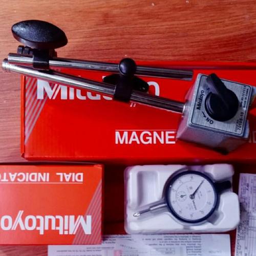 Jual MITUTOYO DIAL INDICATOR 2046S plus stand base magnetik Mitutoyo 7010S - Kota Bekasi ...