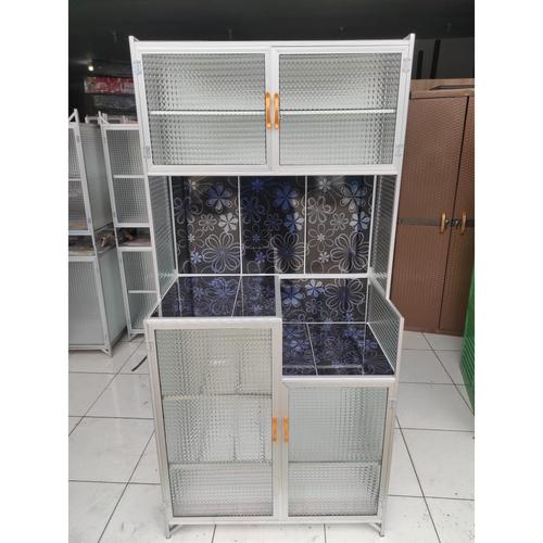 Jual LEMARI PIRING 3 PINTU RAK PIRING 2 PINTU RAK PIRING ALUMUNIUM - 2 ...