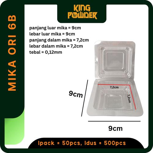 Jual Mika Kue Sus 6B | Mika Ori 6B | Mika Kue Plastik | Box Snack ...