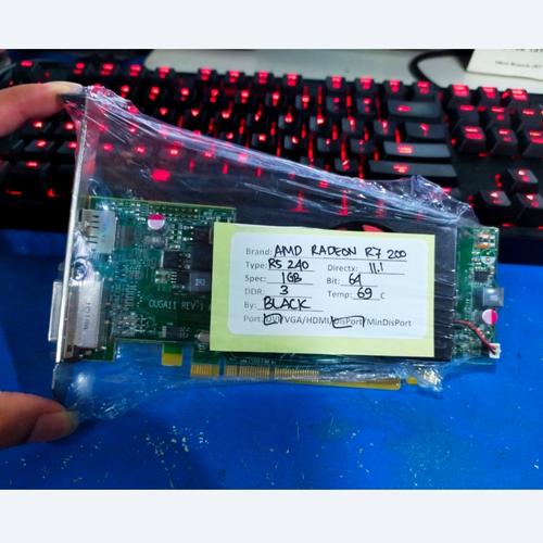 Jual VGA AMD RADEON R7 200 R5 240 1GB DDR3 64BIT DVI DISPLAY PORT ...