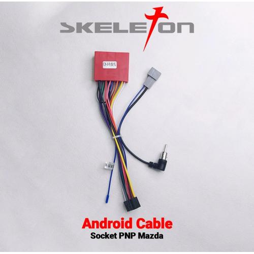 Jual KABEL SOKET HEAD UNIT ANDROID SKELETON DAN UNTUK MOBIL MAZDA ...
