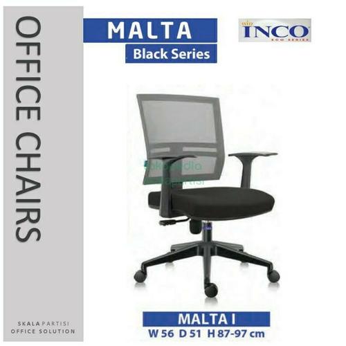 Jual Kursi Kantor Kursi Kerja Indachi Inco MALTA - Black Series - Black ...
