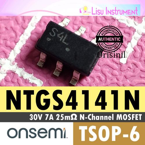 Jual NTGS4141N 30V 7A 25mΩ N-Channel Power MOSFET TSOP-6 S4 ORIGINAL ...