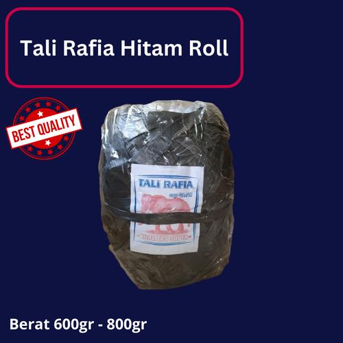 Promo Tali Rafia Hitam Roll Gulungan / Rafia Hitam / Tali Plastik ...