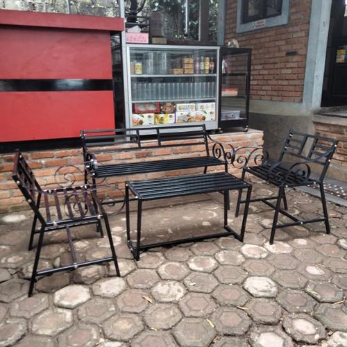 Jual Kursi Meja Besi Teras Taman 1 Set - Hitam - Kota Tangerang Selatan ...