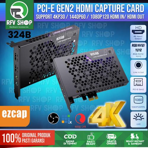 Jual EZCAP 324B PCIE GEN2 PCI HDMI VIDEO CAPTURE CARD LIVE 4K 324 - Jakarta Pusat - RFV COMP ...