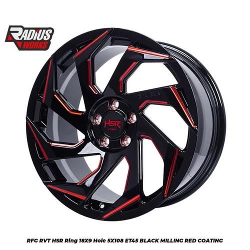 Jual velg hsr forged model kipas r18 lebar 9 inch baut 5X108 pelek ...
