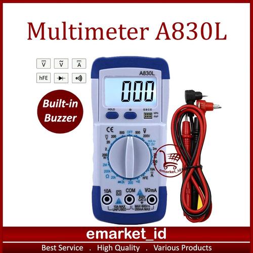 Jual Multimeter Digital A830L / Avometer Multitester Voltmeter Ammeter ...